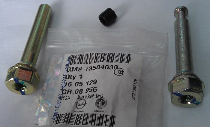 Ремкомплект (2 шт) направляющих переднего суппорта GM 13504030 OPEL ...