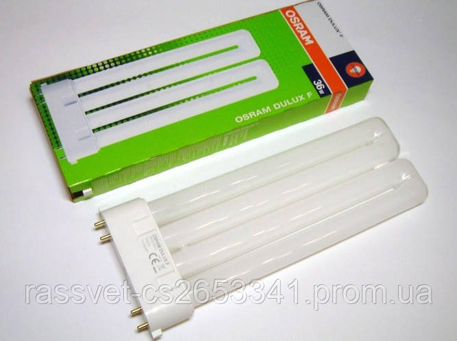 Купить Лампа Osram DULUX F 36W/840 2G10 компактна люмінесцентна, цена — Prom.ua (ID#618413579)