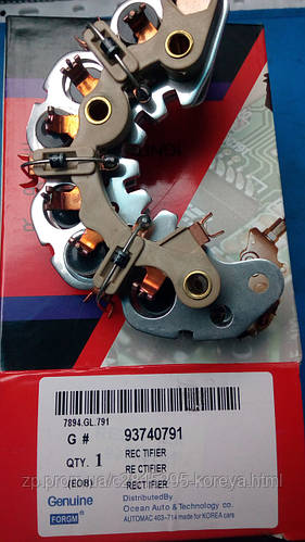 Діодний міст генератора Матіз 93740791, ціна 576 грн — Prom.ua (ID ...