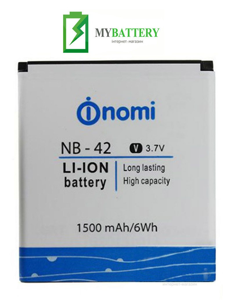 Оригинальный Аккумулятор АКБ Батарея Nomi NB-42 для Nomi I401 1500mAh 3 ...