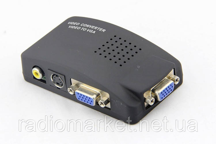 Конвертор AV в VGA (RCA, S-Video to VGA), 5V: продажа, цена в Киеве ...