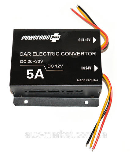 Перетворювач DC 24V-12V 5А, ціна 284 грн — Prom.ua (ID#622987971)