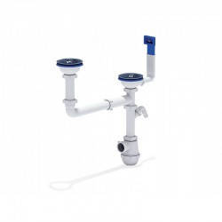 Купить ANI PLAST СИФОН (А7700) ДЛЯ КУХНИ ДВОЙНОЙ РАЗНОУРОВНЕВЫЙ, ВЫПУСК ...